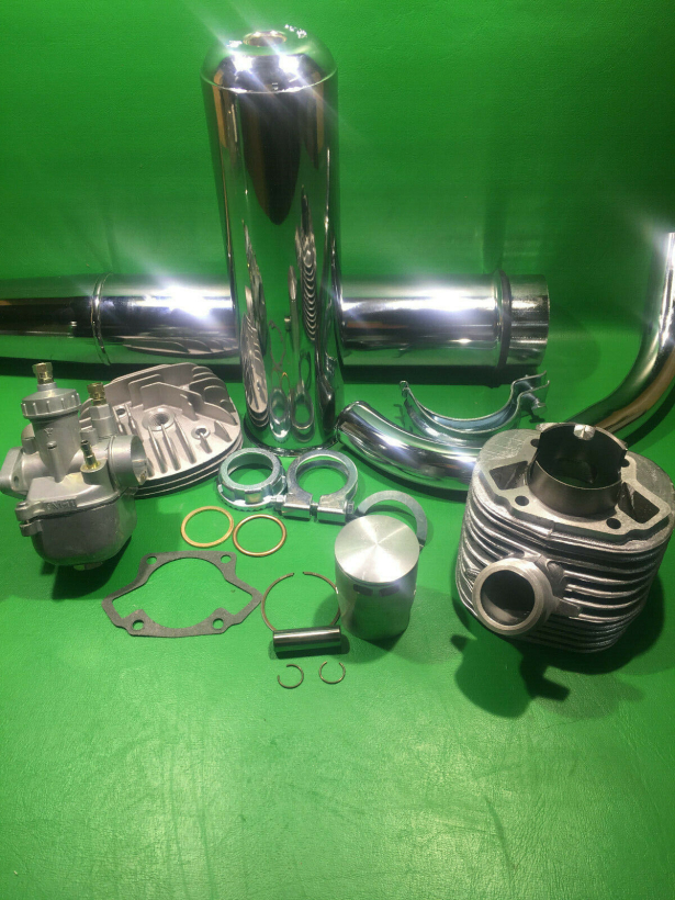 Tuning Zylinder Set 1Ring Kolben 4 Kanal Kopf Simson KR51/1 Star 45 ...